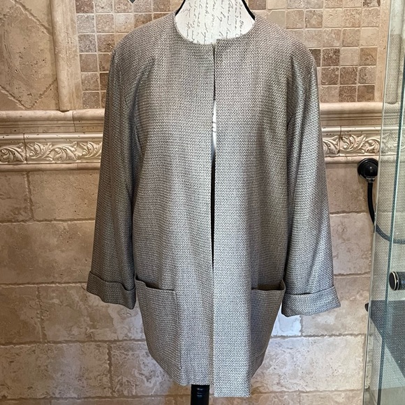 Doncaster | Jackets & Coats | Doncaster Woven Tweed Taupe Jacket | Poshmark